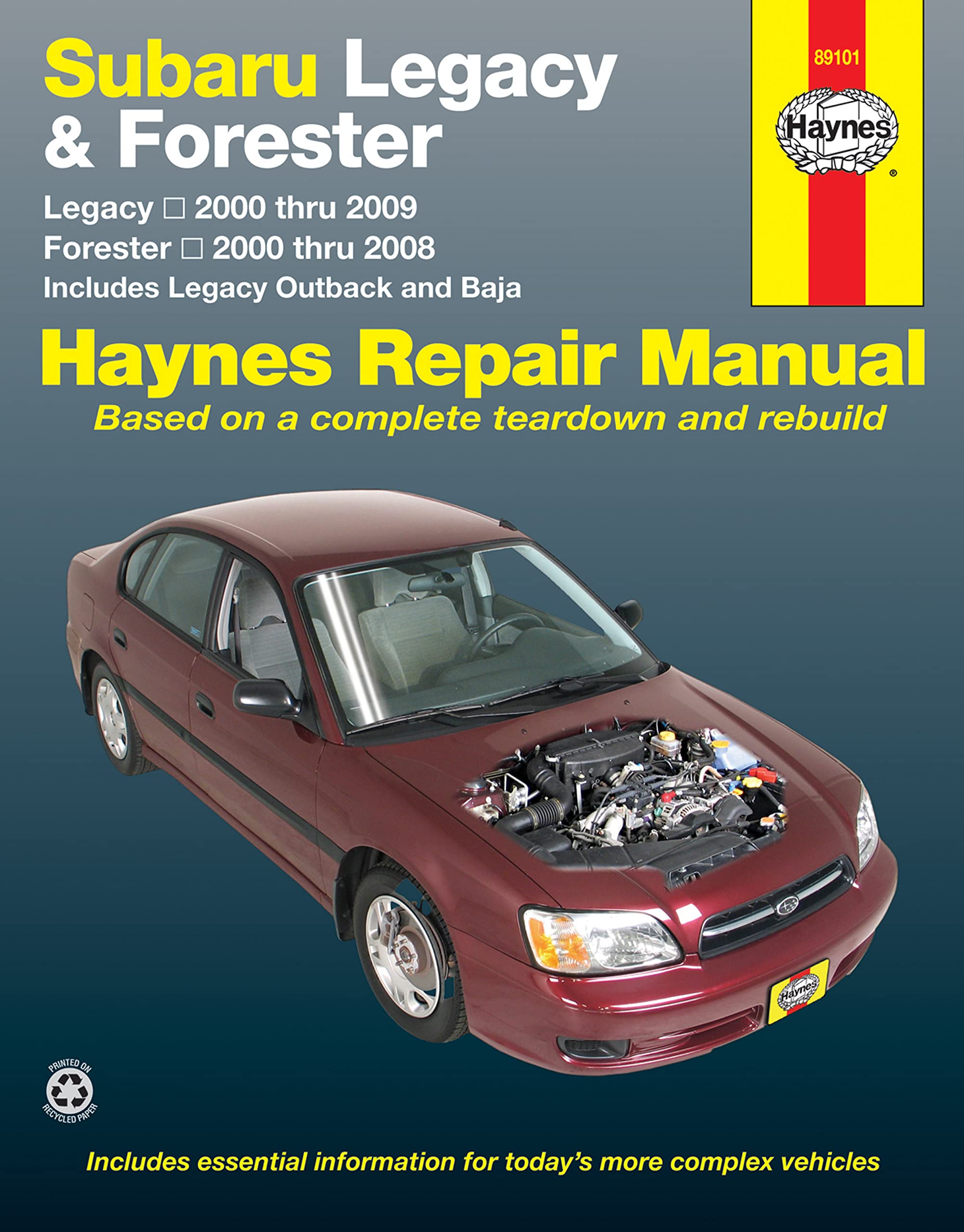 Subaru Legacy (00-09) & Forester (00-08) Haynes Repair Manual (USA) (Paperback)