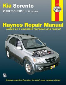 kia sorento all models (2003-2013) haynes repair manual (usa) (paperback)