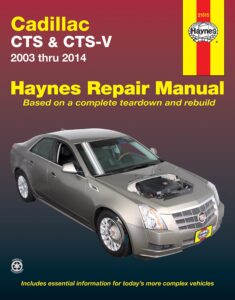 cadillac cts and cts-v (03-14) haynes repair manual