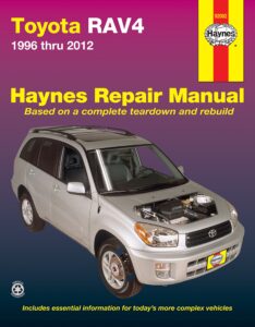 toyota rav4 (96-12) haynes repair manual (usa) (paperback)