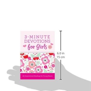 3-Minute Devotions for Girls: 180 Inspirational Readings for Young Hearts