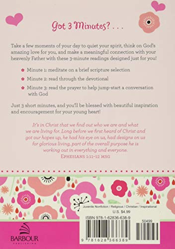 3-Minute Devotions for Girls: 180 Inspirational Readings for Young Hearts