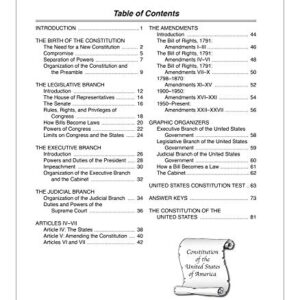 Mark Twain Understanding the US Constitution Workbook, Middle School History, Social Studies, American Civics and Government, Constitution of the United States, Classroom or Homeschool Curriculum