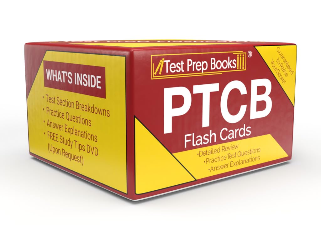 PTCB Exam Study Cards: PTCB Exam Prep 2025-2026 with Practice Test Questions for the Pharmacy Technician Certification Exam [3rd Edition]