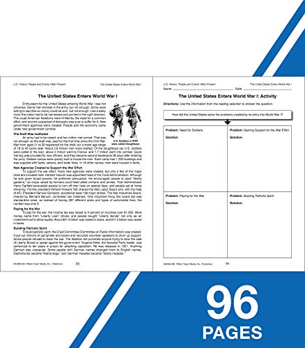 Mark Twain People and Events US History Workbook for Middle School, American History High School Books, Social Studies Classroom or Homeschool Curriculum