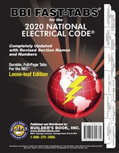 2020 national electrical code (nec) loose-leaf bbi fast-tabs & quick formula guide!