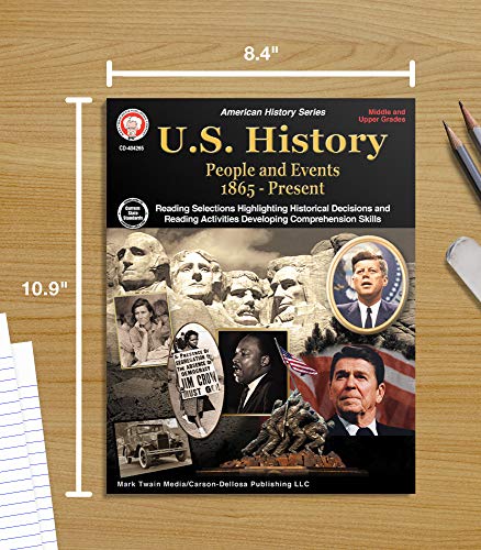 Mark Twain People and Events US History Workbook for Middle School, American History High School Books, Social Studies Classroom or Homeschool Curriculum