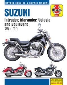 suzuki intruder, marauder, volusia & boulevard (85-19) haynes manual (paperback)