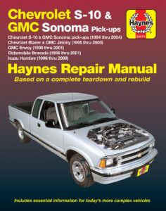 chevy s-10 & gmc (94-05) haynes repair manual (usa) (paperback)