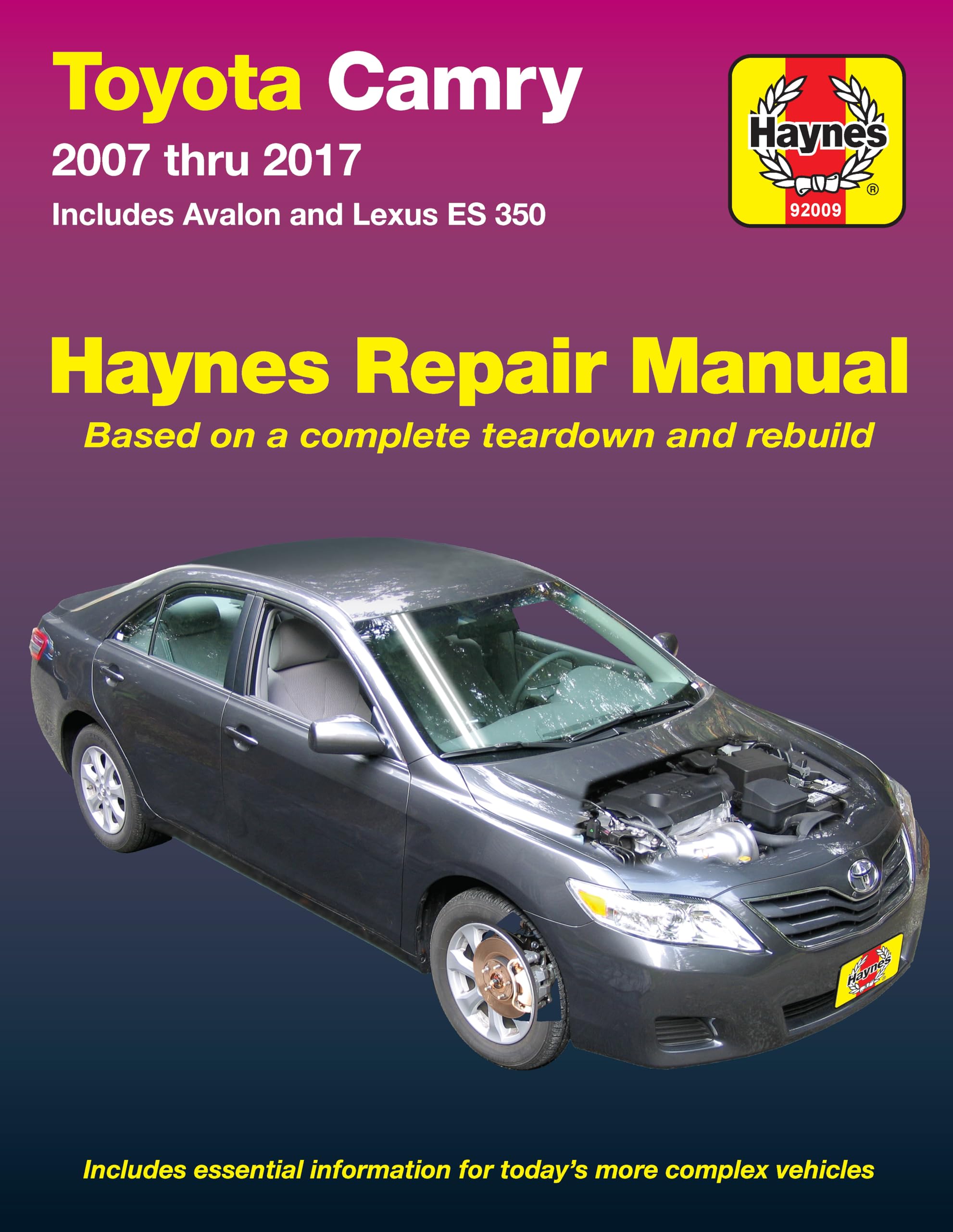 Toyota Camry 2007 thru 2017 - Includes Avalon and Lexus ES 350: Includes essential information for today's more complex vehicles (Haynes Repair Manual)