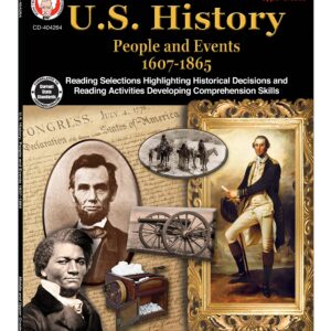 Mark Twain American History Books, Grades 6-12 People & Events from 1607—1865 US History Workbook, Declaration of Independence, California Gold Rush, Pre Civil War, Classroom or Homeschool Curriculum