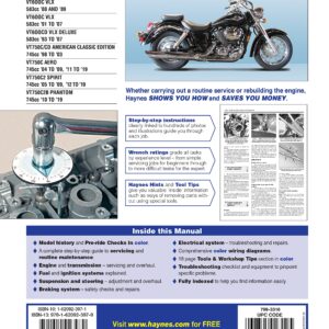 Honda Shadow VT600 & 750 (88 - 19) Haynes Repair Manual (Paperback)