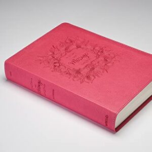 The Message Large Print (Leather-Look, Dusty Rose Floral): The Bible in Contemporary Language