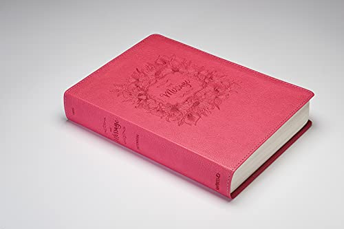 The Message Large Print (Leather-Look, Dusty Rose Floral): The Bible in Contemporary Language