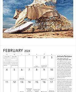 Environmental Art 2024 Wall Calendar: Contemporary Art in the Natural World | 12" x 24" Open | Amber Lotus Publishing