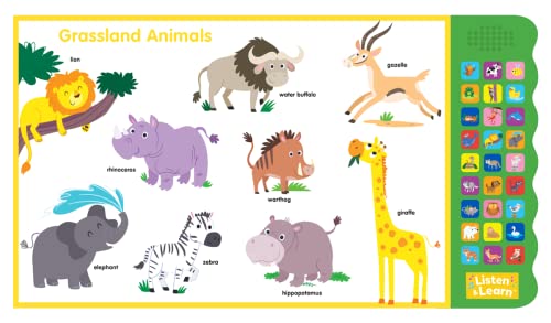 27-Button Sound Book Let's Learn Animals,English