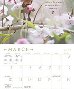 Becorns 2024 Wall Calendar: Forest Folk by David M Bird | 12" x 24" Open | Amber Lotus Publishing