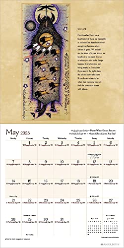 The Lakota Way 2023 Wall Calendar: Native American Wisdom on Ethics and Character | 12" x 24" Open | Amber Lotus Publishing