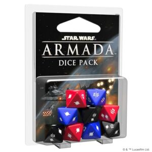 star wars: armada dice pack - enhance your firepower with custom dice! tabletop miniatures strategy game for kids & adults, ages 14+, 2 players, 2 hour playtime, made by atomic mass games