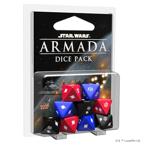 Star Wars: Armada DICE PACK - Enhance Your Firepower with Custom Dice! Tabletop Miniatures Strategy Game for Kids & Adults, Ages 14+, 2 Players, 2 Hour Playtime, Made by Atomic Mass Games