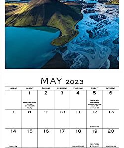 The Soul of Iceland 2023 Wall Calendar: Traveling Through the Land of Fire and Ice | 12" x 24" Open | Amber Lotus Publishing