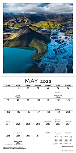 The Soul of Iceland 2023 Wall Calendar: Traveling Through the Land of Fire and Ice | 12" x 24" Open | Amber Lotus Publishing