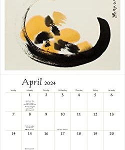 The Artful Cat 2024 Wall Calendar: Brush & Ink Watercolor Paintings by Endre Penovac | 12" x 24" Open | Amber Lotus Publishing