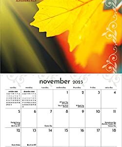 A Year of Mindful Living 2023 Wall Calendar | 12" x 24" Open | Amber Lotus Publishing