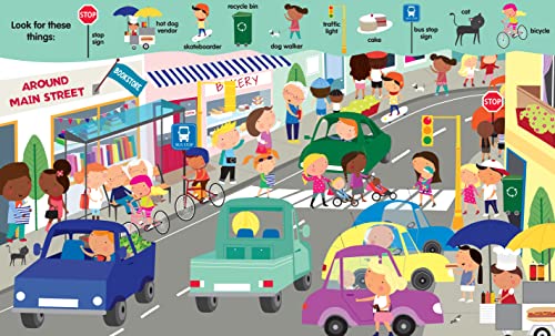 Search & Find: Around the Neighborhood - Search for People, Animals, Objects, Food, and More, Ages 2 and Up - Part of the Search & Find Series