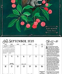 Backyard Foraging 2023 Wall Calendar: Discover Edible Plants and Kitchen Inspiration by Ellen Zachos | 12" x 24" Open | Amber Lotus Publishing