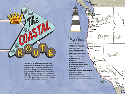 The Best Coast: A Road Trip Atlas: Illustrated Adventures along the West Coasts Historic Highways (Travel Guide to Washington, Oregon, California & PCH)