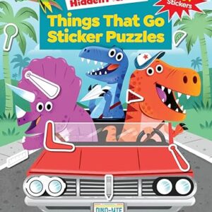 Things That Go Sticker Puzzles: Transportation Activity Book of Cars, Trucks, Planes and More, Hidden Pictures Puzzles with 280 Stickers for Kids 3 and Up (Highlights Sticker Hidden Pictures)