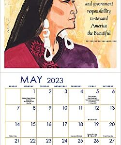 Women Who Rock Our World 2023 Wall Calendar | 12" x 24" Open | Amber Lotus Publishing