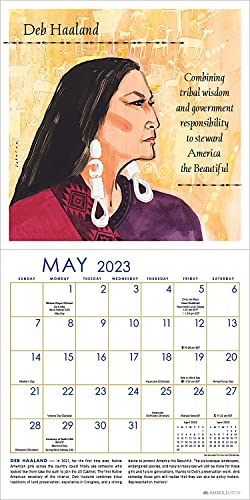 Women Who Rock Our World 2023 Wall Calendar | 12" x 24" Open | Amber Lotus Publishing