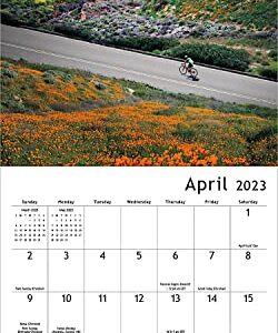 Bicycle Bliss 2023 Wall Calendar: Bike Adventures and Inspiration | 12" x 24" Open | Amber Lotus Publishing