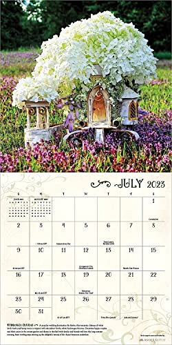 Fairy Houses 2023 Wall Calendar by Sally Smith | 12" x 24" Open | Amber Lotus Publishing