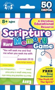 scripture memory christian 50-count game cards (i'm learning the bible flash cards)