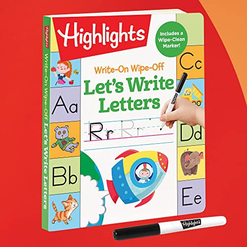 Write-On Wipe-Off Let's Write Letters (Highlights™ Write-On Wipe-Off Fun to Learn Activity Books)