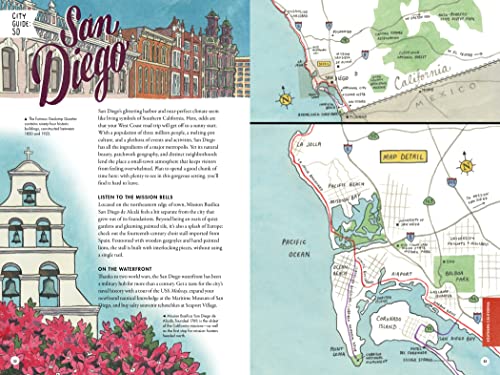 The Best Coast: A Road Trip Atlas: Illustrated Adventures along the West Coasts Historic Highways (Travel Guide to Washington, Oregon, California & PCH)