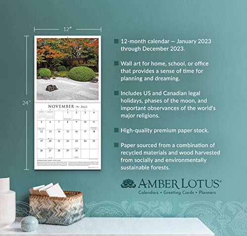 Gardens of the Spirit 2023 Wall Calendar: Japanese Garden Photography