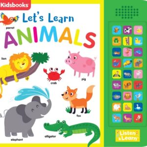 27-Button Sound Book Let's Learn Animals,English