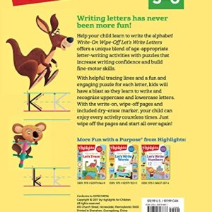 Write-On Wipe-Off Let's Write Letters (Highlights™ Write-On Wipe-Off Fun to Learn Activity Books)