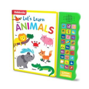 27-Button Sound Book Let's Learn Animals,English