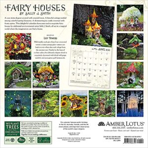 Fairy Houses 2023 Wall Calendar by Sally Smith | 12" x 24" Open | Amber Lotus Publishing