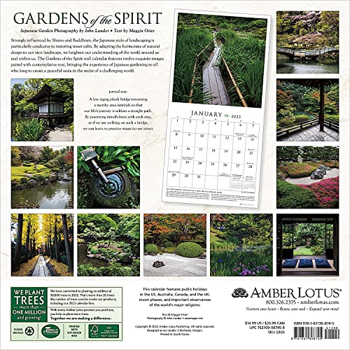 Gardens of the Spirit 2023 Wall Calendar: Japanese Garden Photography