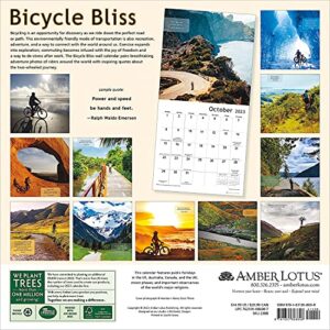 Bicycle Bliss 2023 Wall Calendar: Bike Adventures and Inspiration | 12" x 24" Open | Amber Lotus Publishing