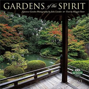 gardens of the spirit 2023 wall calendar: japanese garden photography