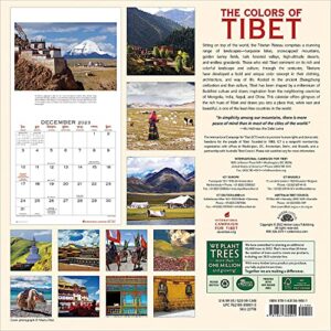 The Colors of Tibet 2023 Wall Calendar by International Campaign for Tibet | 12" x 24" Open | Amber Lotus Publishing