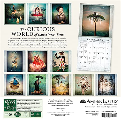 The Curious World of Catrin Welz-Stein 2023 Wall Calendar: A Surreal Fantasy Art Calendar