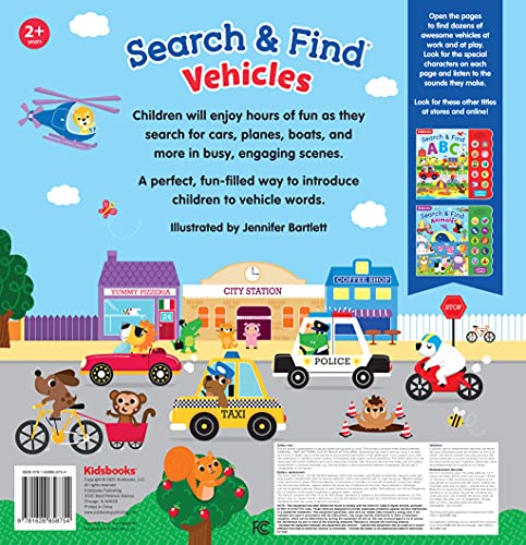 Search & Find: Vehicles Sound Book-With 10 Fun-to-Press Buttons, a Perfect Fun-Filled Way to Introduce Children to Vehicles (Search & Find 10-Button Sound Book)